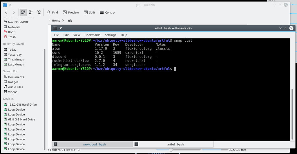 Snaps list as loop devices in File Manager - snapcraft.io