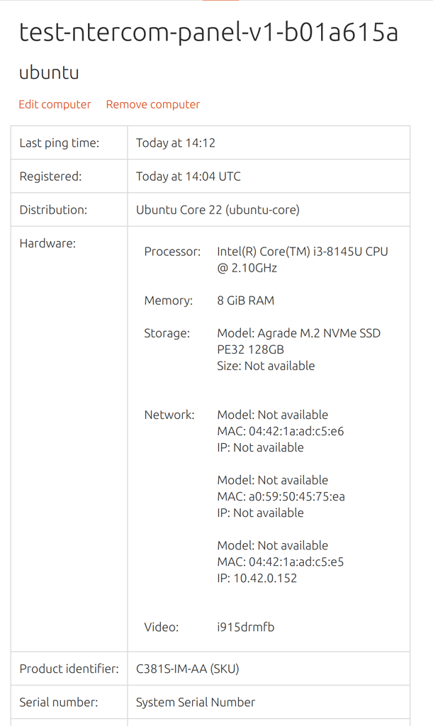 Landscape-client on Ubuntu Core 22 duplicate computers - snap - snapcraft.io