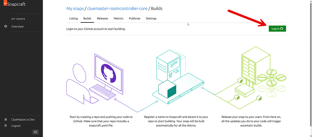 Connecting Snapcraft to GitHub returns Server 502 error - store - snapcraft.io