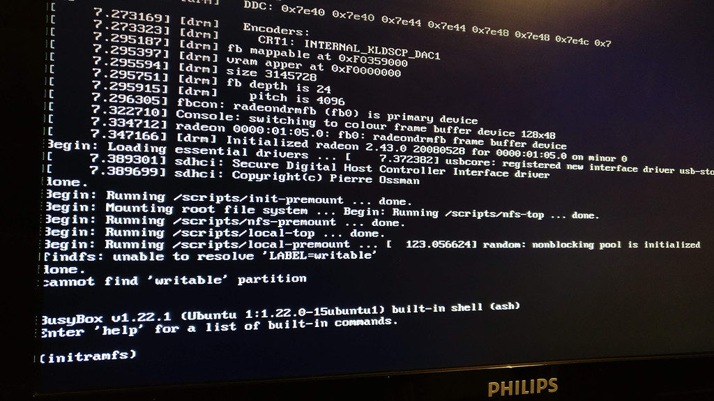 "unable to resolve 'LABEL=writable'" - device - snapcraft.io